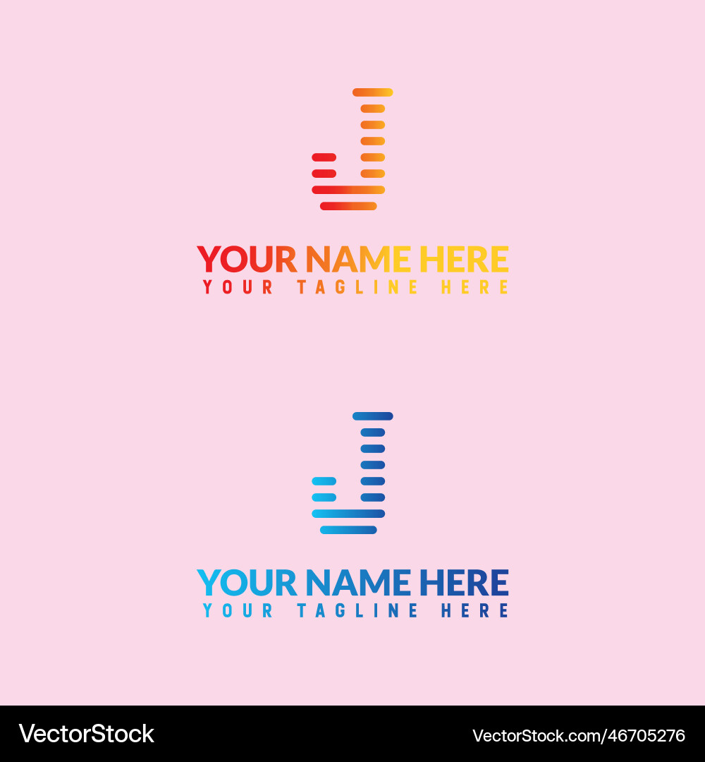 J letter logo or text logo or word logo design Vector Image