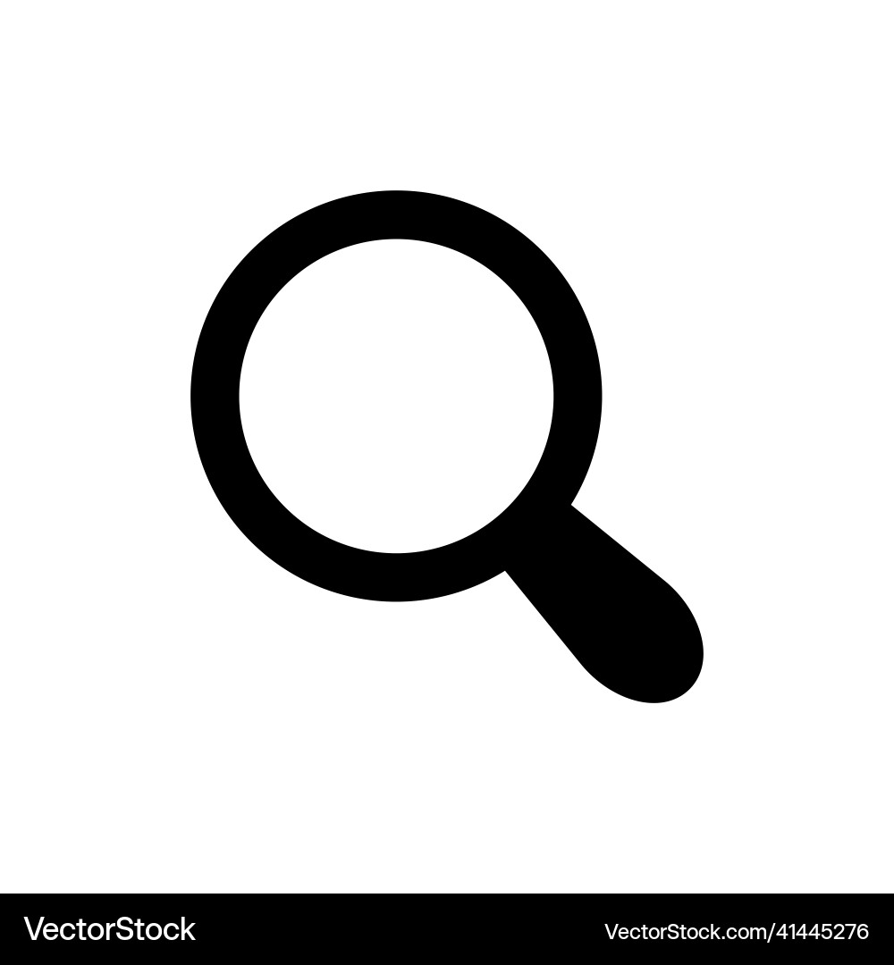 Magnifier icon flat of icon for web Royalty Free Vector