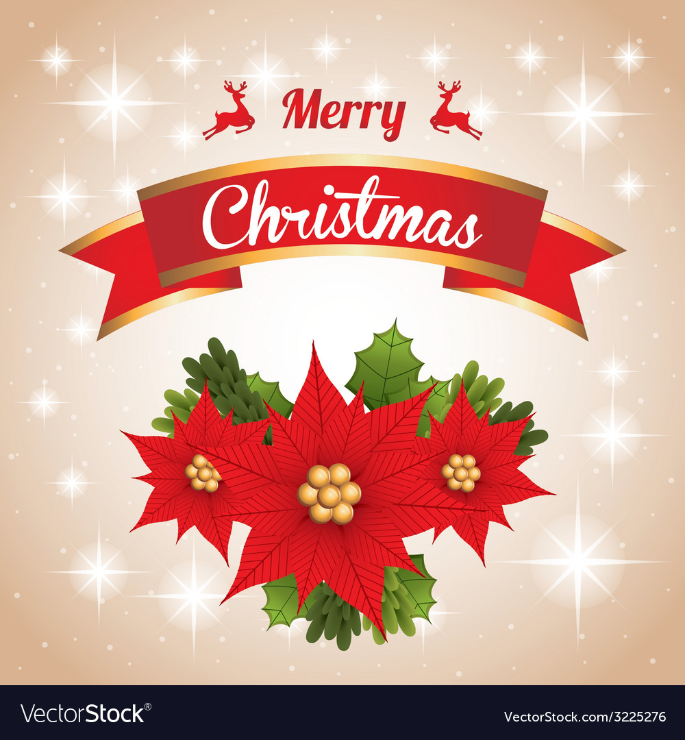 Merry christmas design Royalty Free Vector Image