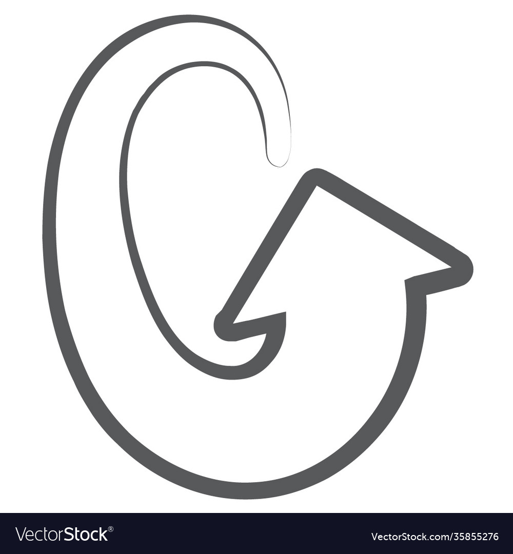 Rotate arrow Royalty Free Vector Image - VectorStock Rotate arrow Royalty Free Vector Image - VectorStock