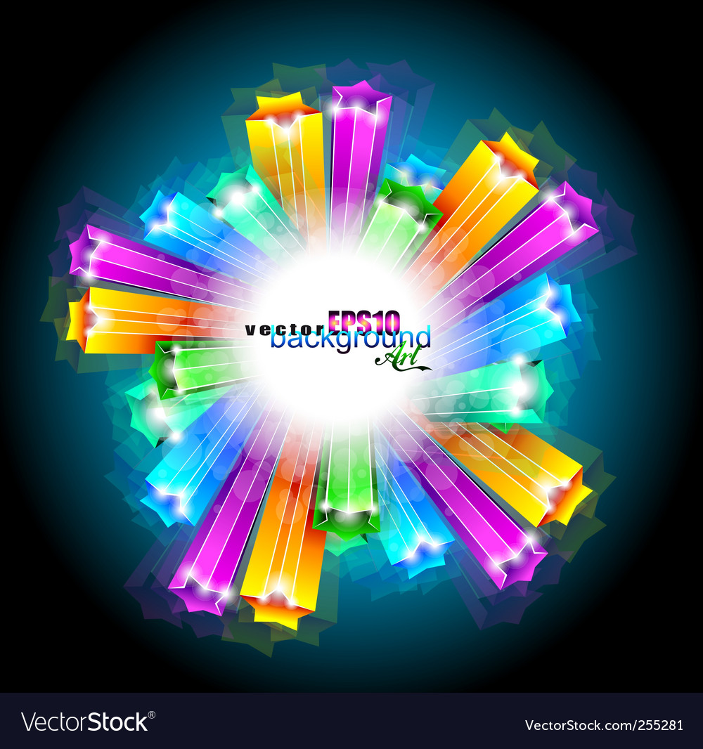 3d art Royalty Free Vector Image - VectorStock