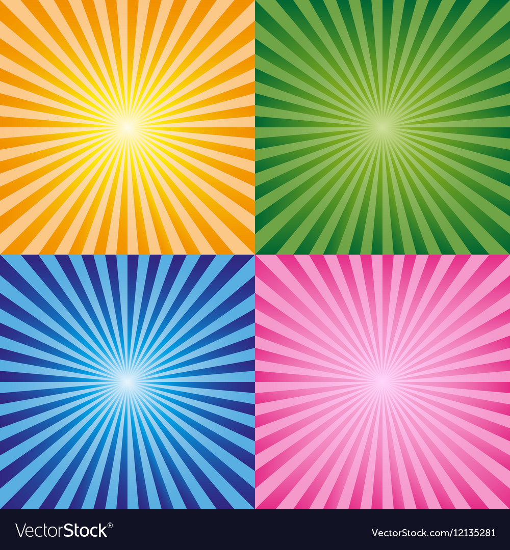 Background rays collection Royalty Free Vector Image
