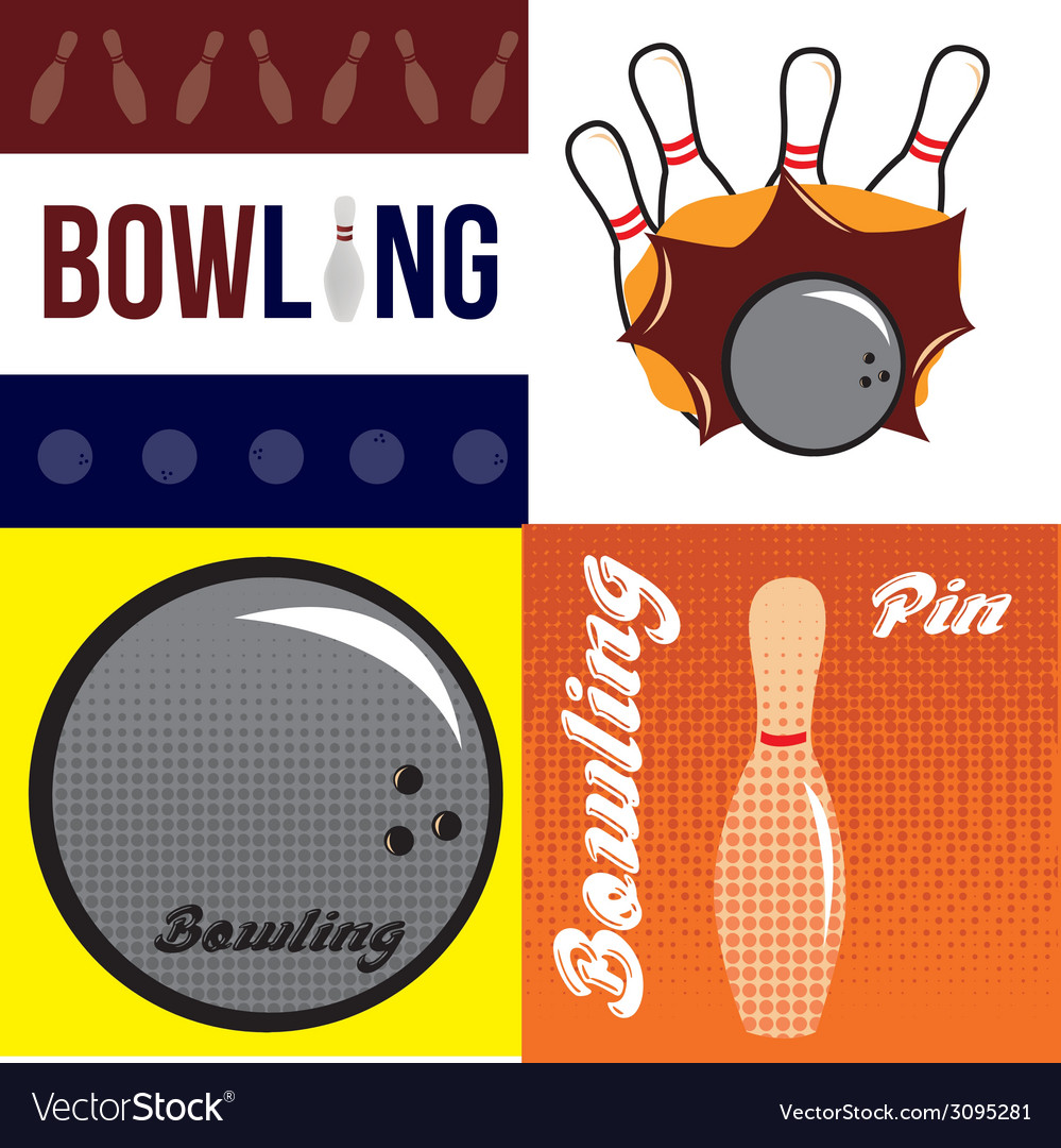 Bowling Royalty Free Vector Image - VectorStock