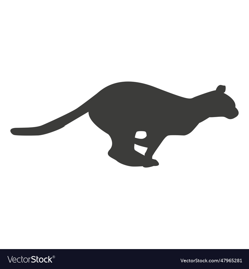Cat running sequence 16 Royalty Free Vector Image