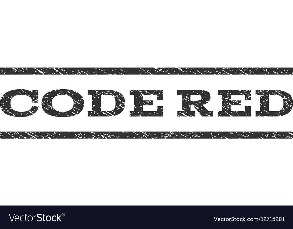 Code red watermark stamp Royalty Free Vector Image