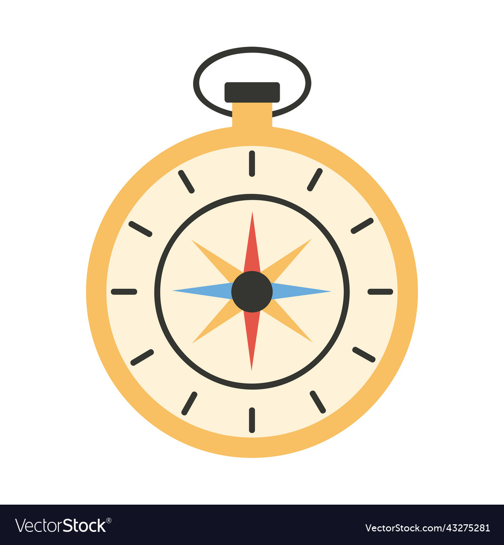 Compass guide device Royalty Free Vector Image