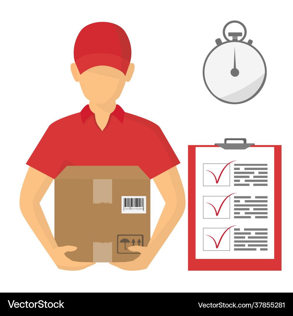 Fast delivery service express Royalty Free Vector Image