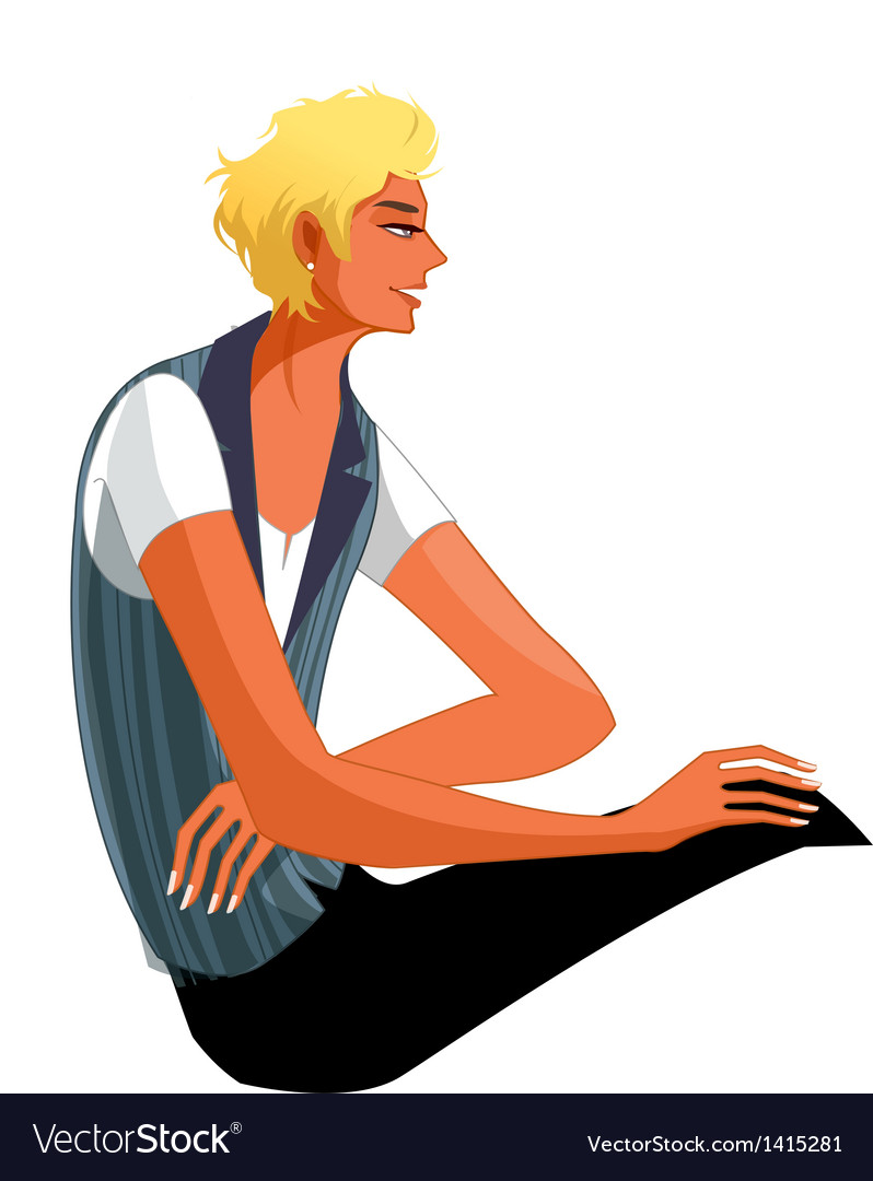 Funky guy Royalty Free Vector Image - VectorStock