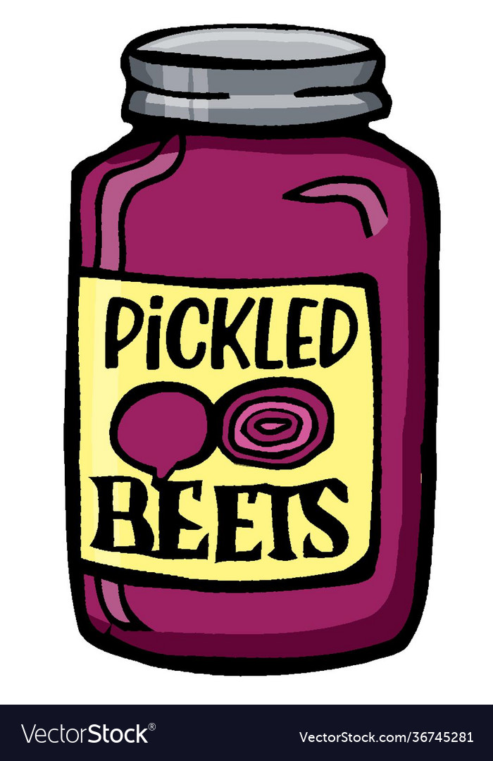 Pickled beets Royalty Free Vector Image - VectorStock