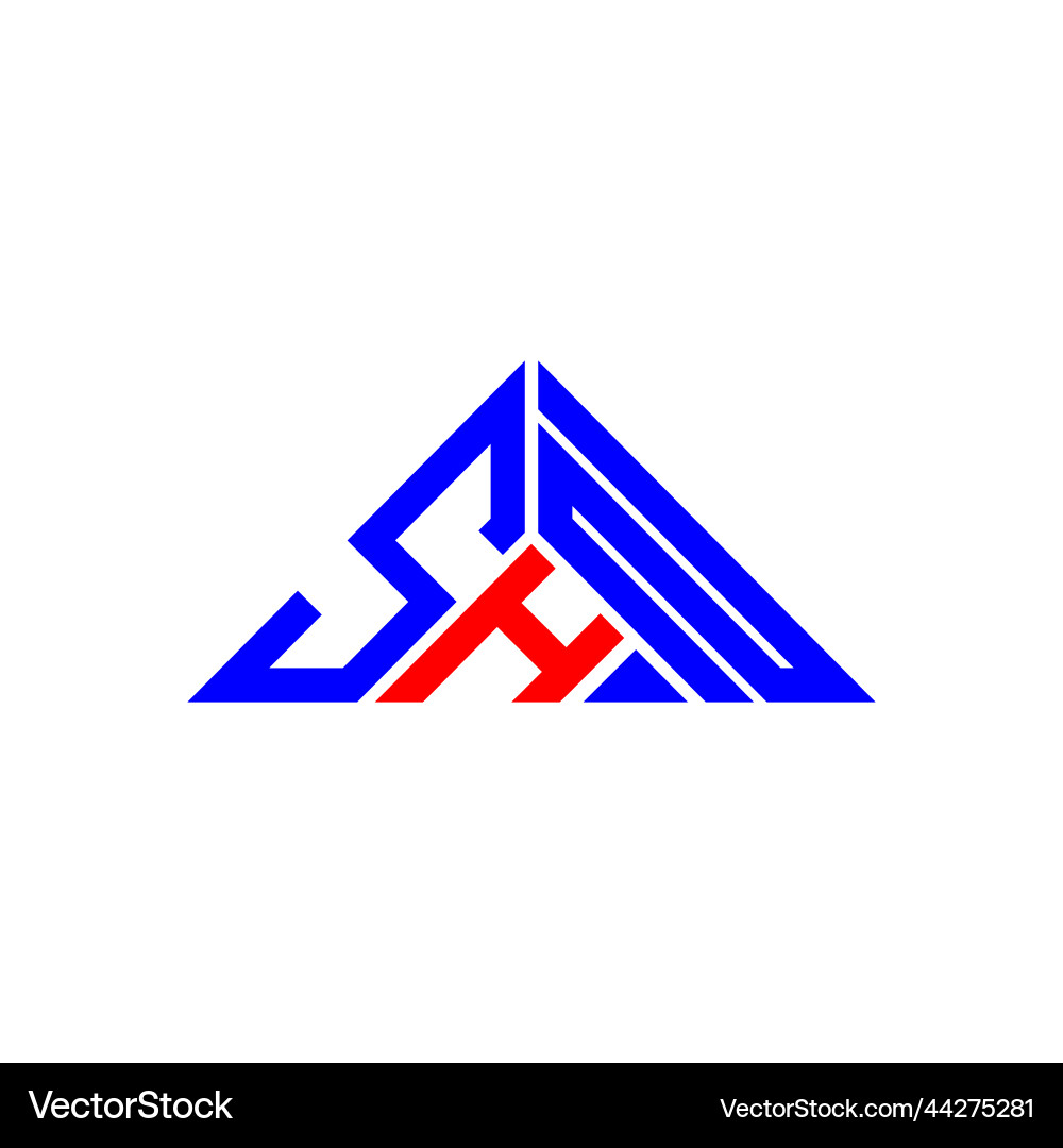 Shn letter logo creative design with graphic Vector Image