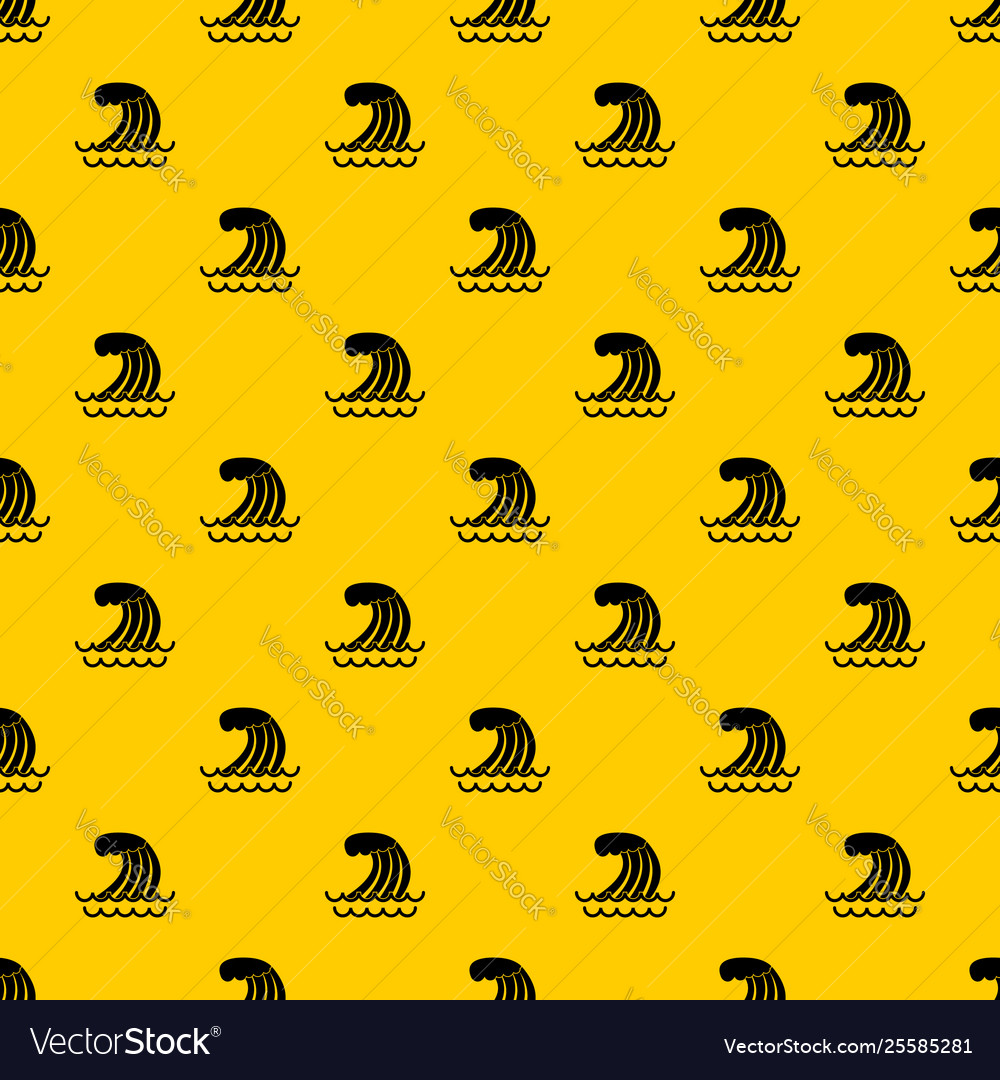 Tsunami wave pattern Royalty Free Vector Image