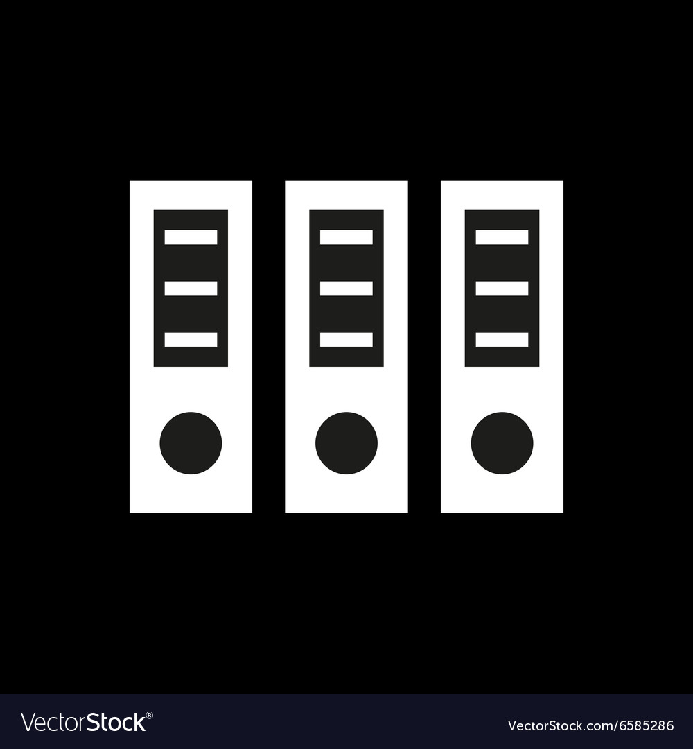 Archiv-Ordner-Symbol Dokument und Daten Lizenzfreier Vektor