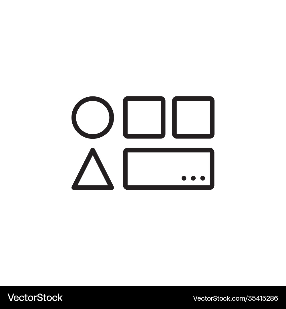Category icon line style perfect for website Vector Image