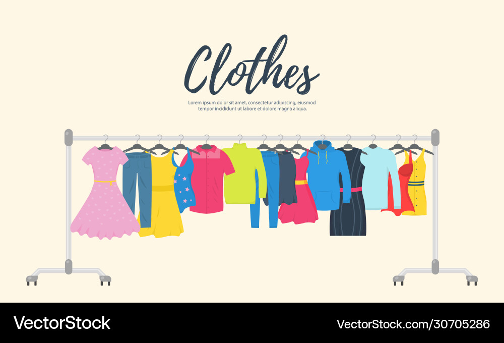 Clothes accessories fashion Royalty Free Vector Image