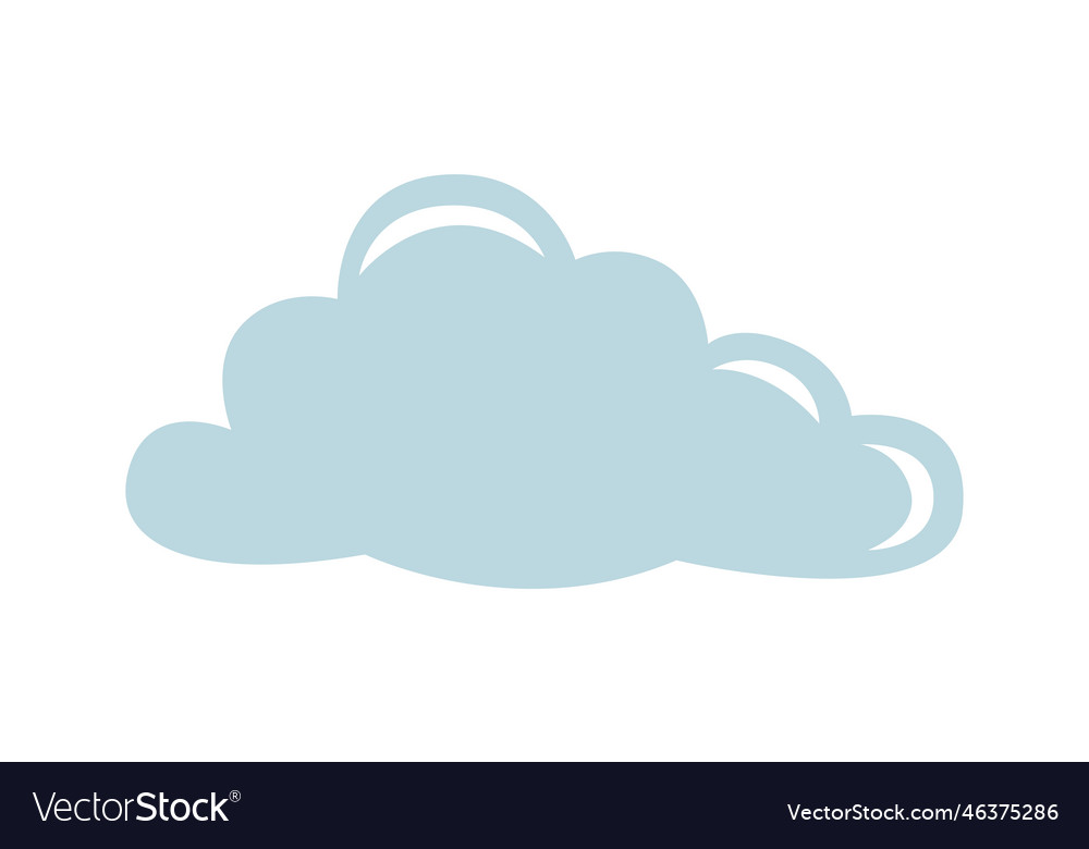 Cloud weather design element Royalty Free Vector Image