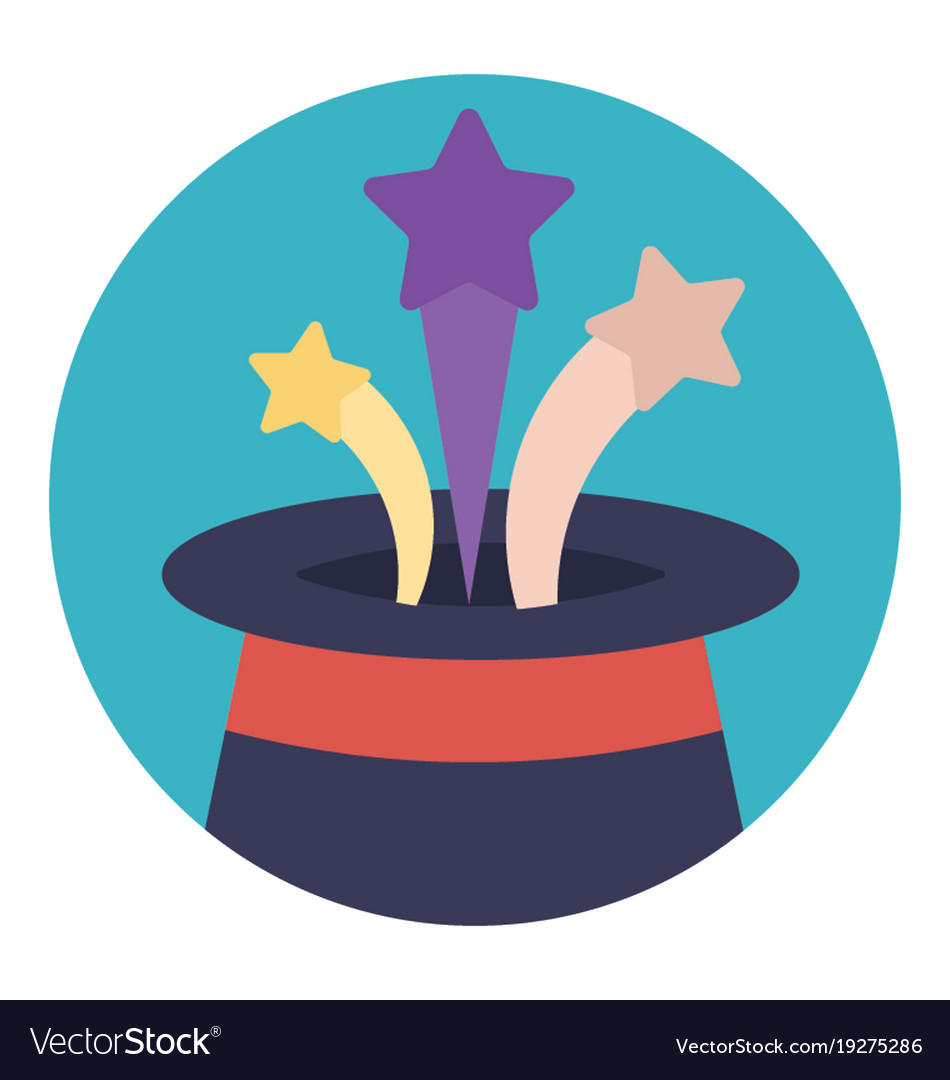 Magic hat Royalty Free Vector Image - VectorStock