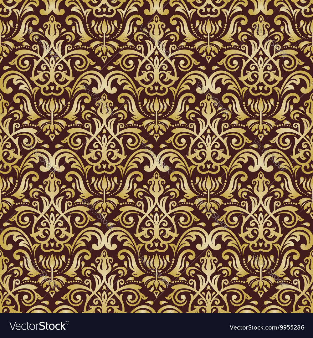Seamless damask pattern Royalty Free Vector Image