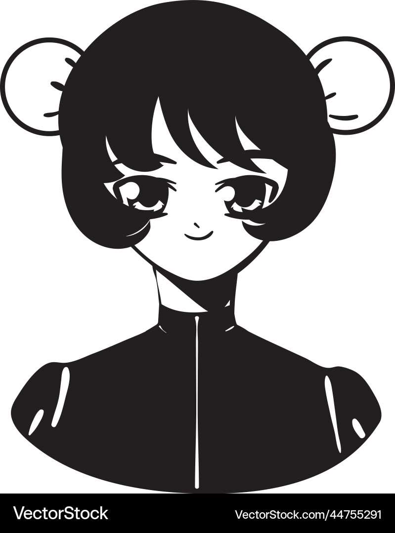 Cute anime girl Royalty Free Vector Image - VectorStock