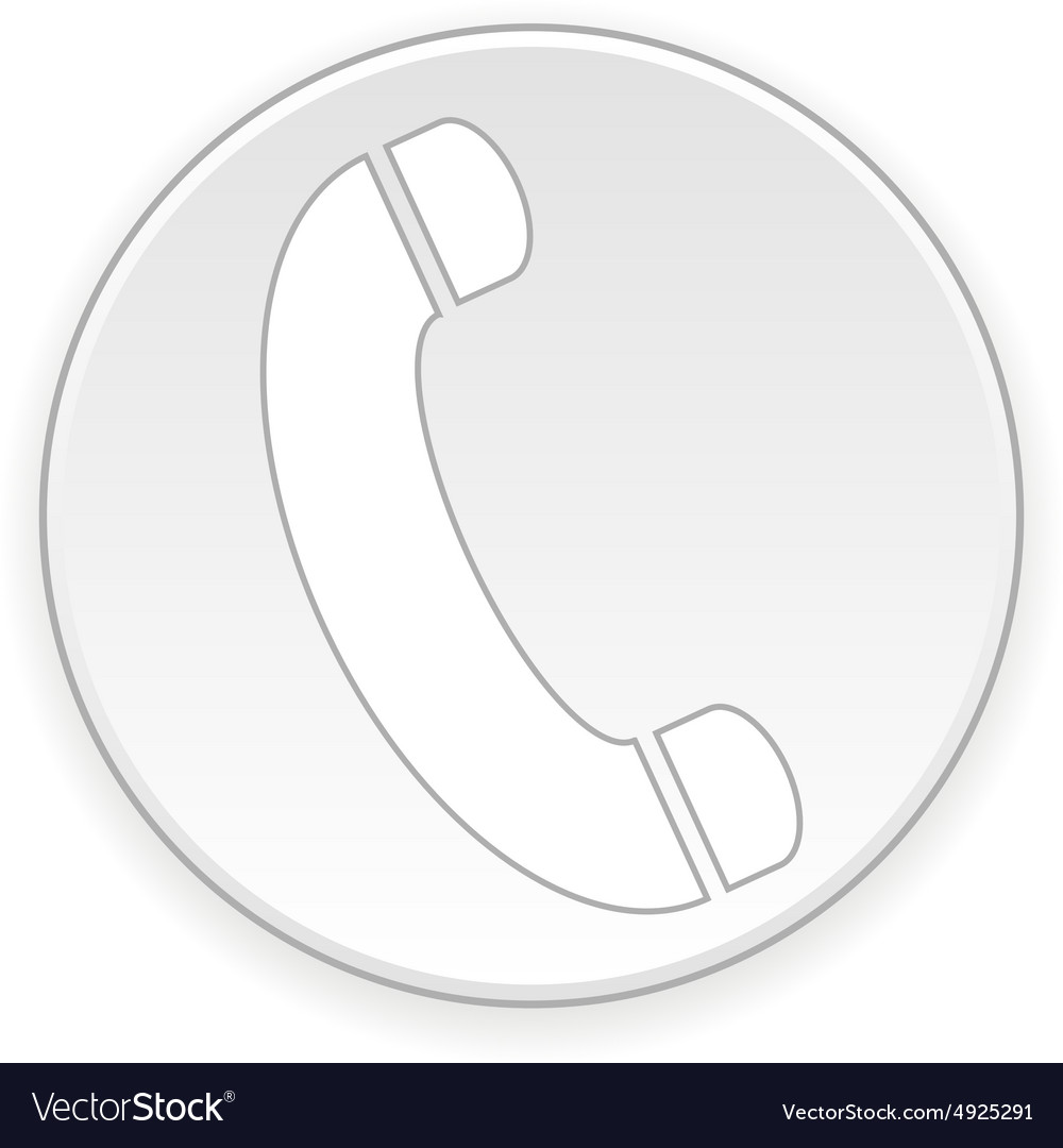 Phone button Royalty Free Vector Image - VectorStock