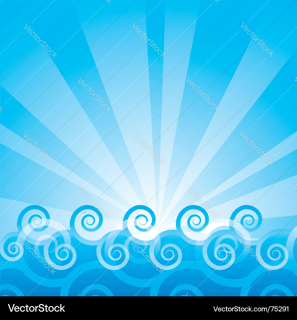 Sea background Royalty Free Vector Image - VectorStock