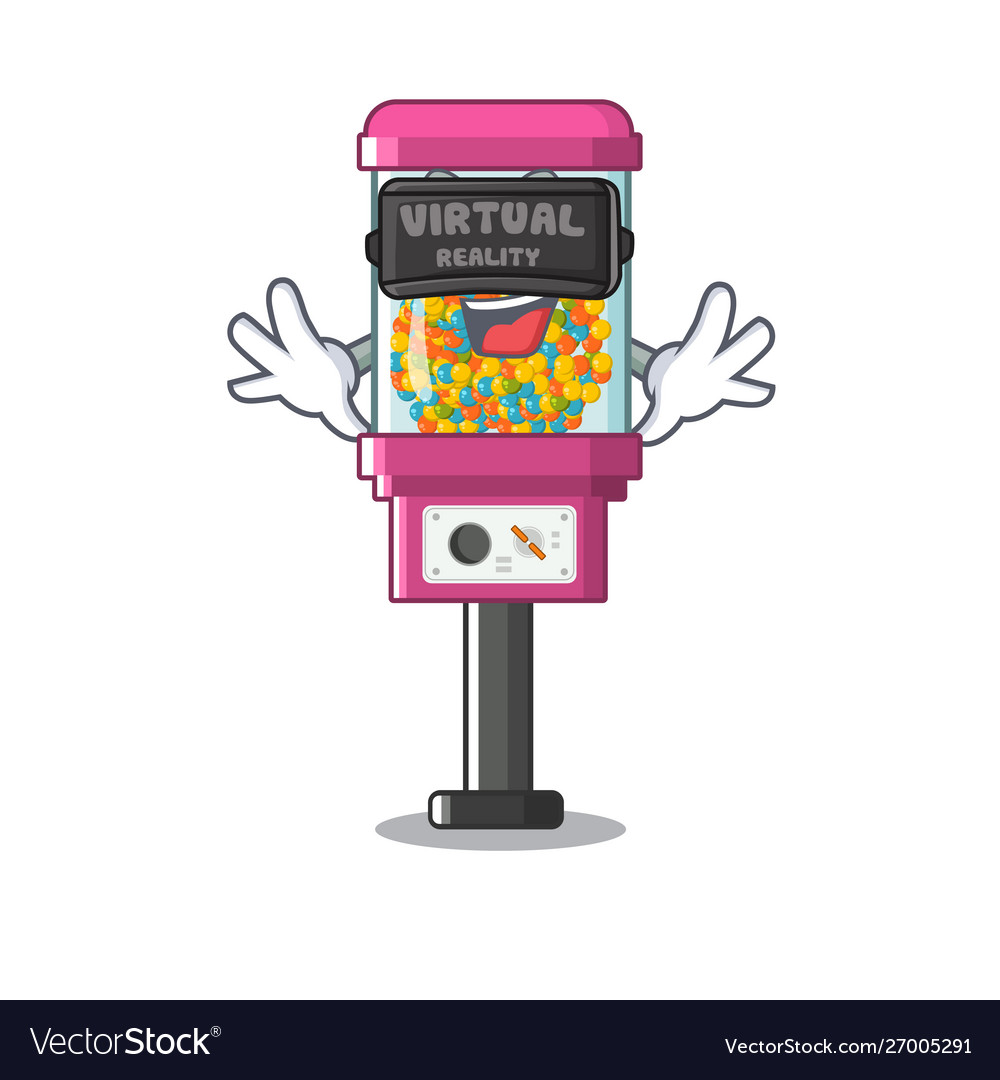 Virtual reality candy vending machine Royalty Free Vector