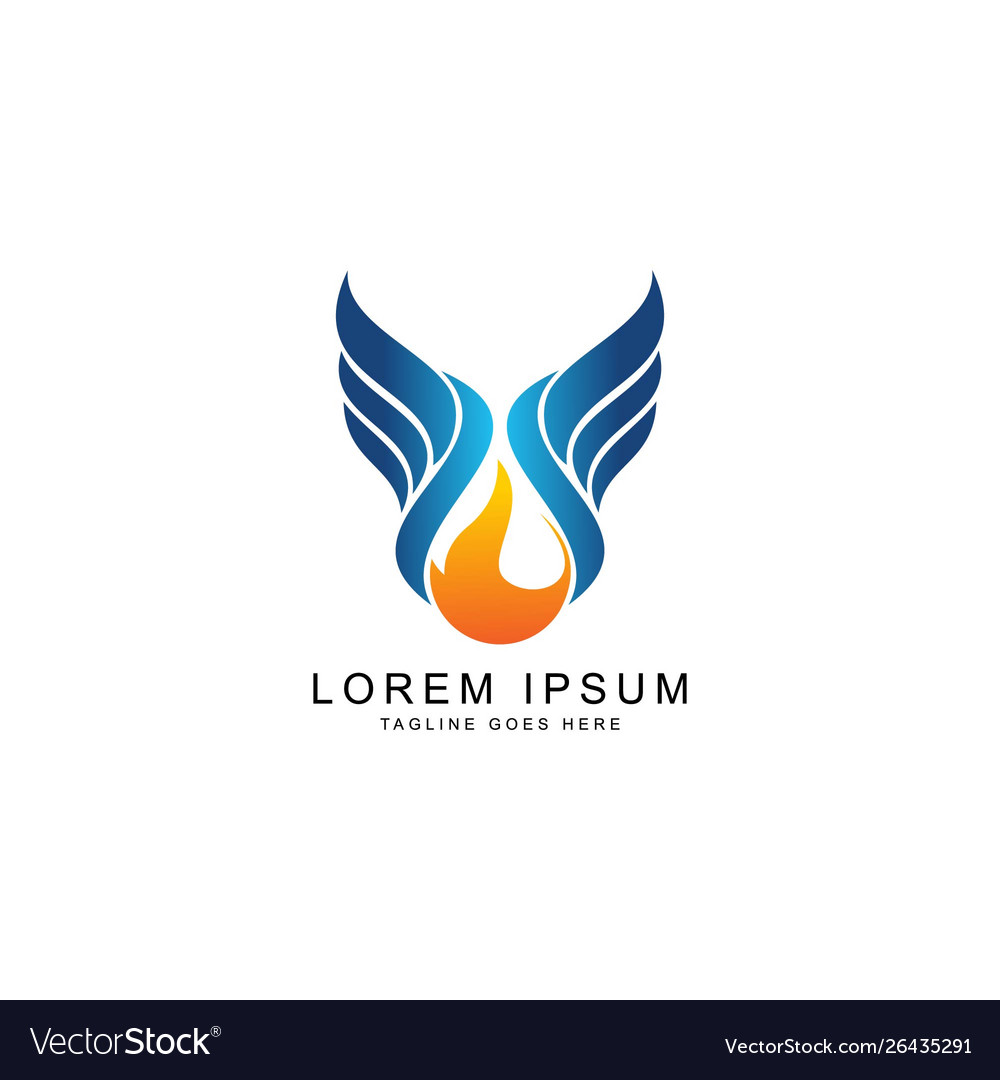 Wing logo template Royalty Free Vector Image - VectorStock
