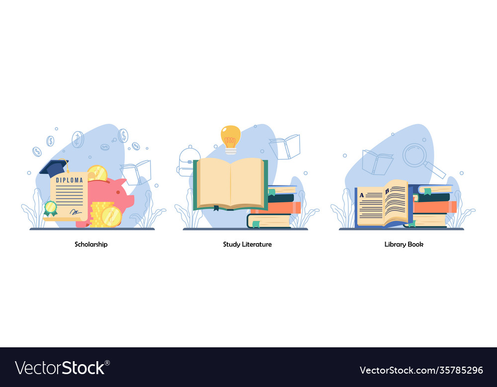 Diploma academic achievement reading book book Vector Image