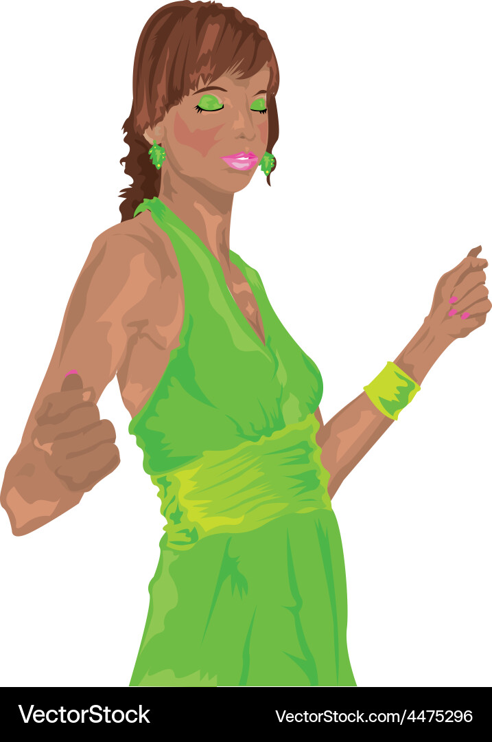 Girl at party Royalty Free Vector Image - VectorStock