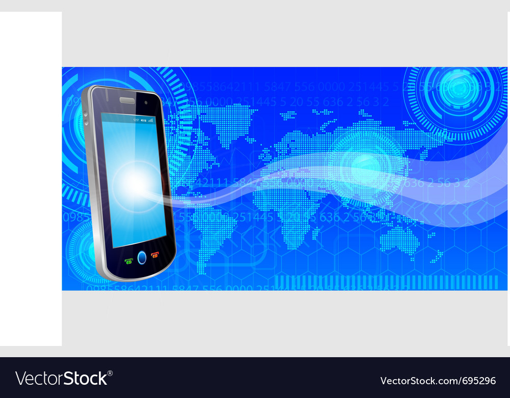 Mobile background Royalty Free Vector Image - VectorStock