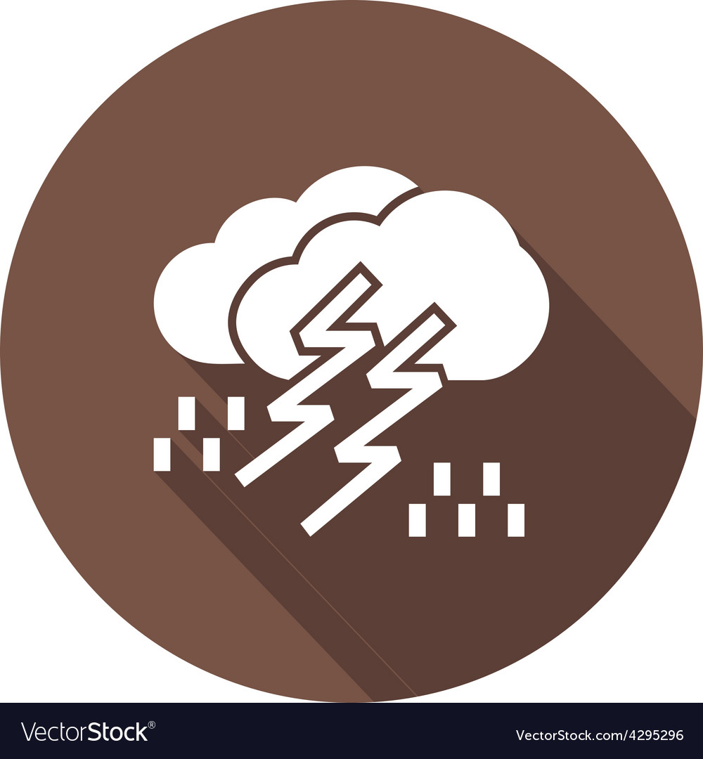 Thunderstorm Royalty Free Vector Image - VectorStock