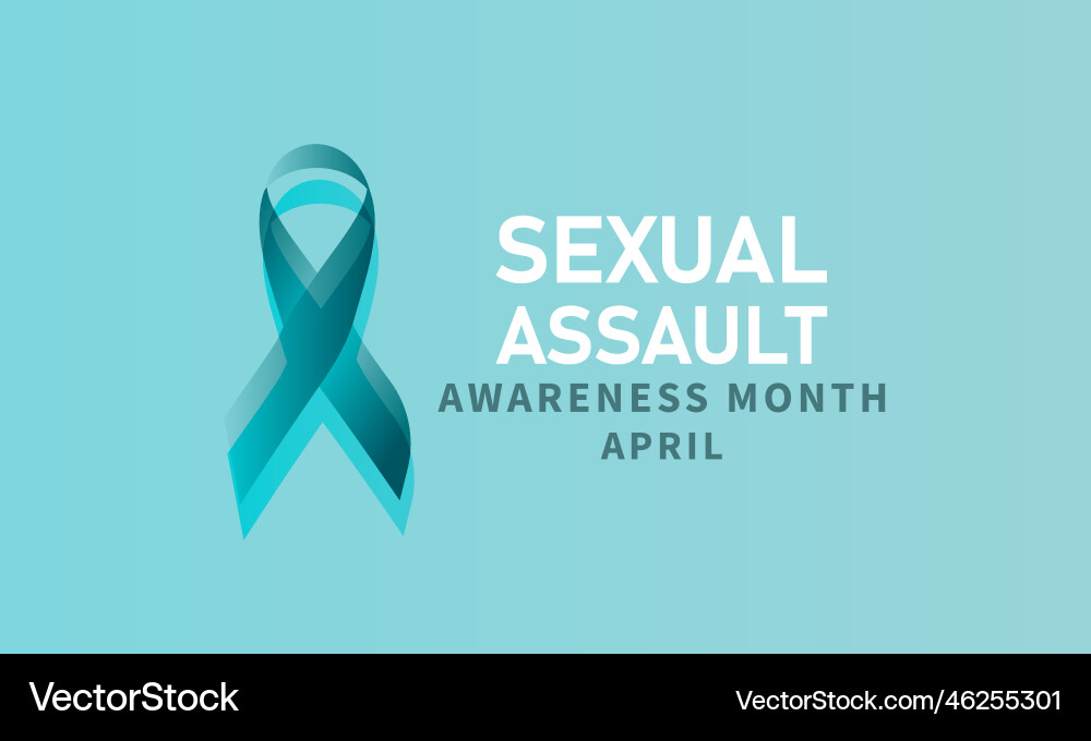 April is sexual assault awareness month Royalty Free Vector