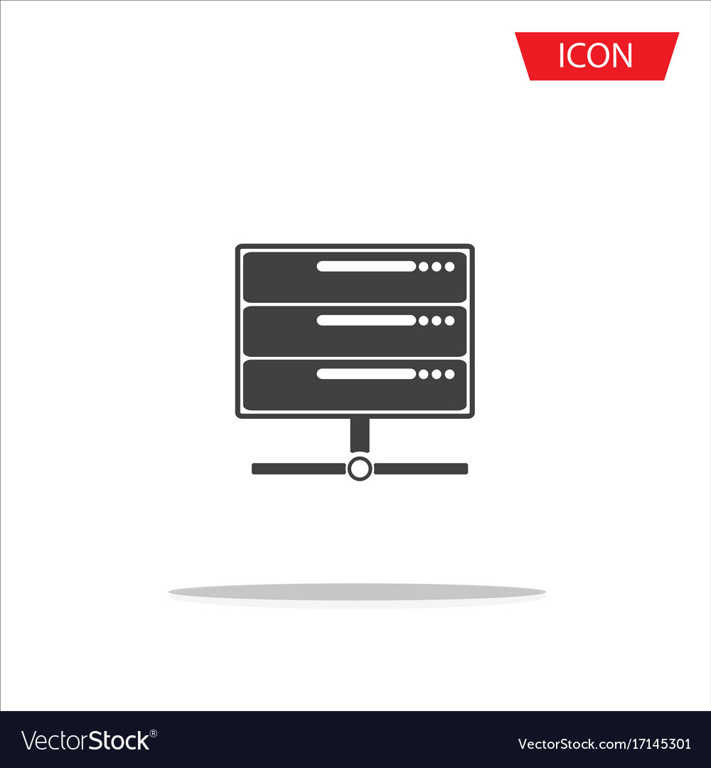 Computer server icon server symbols Royalty Free Vector