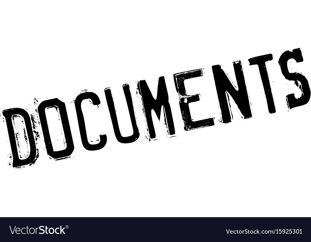 Documents rubber stamp Royalty Free Vector Image