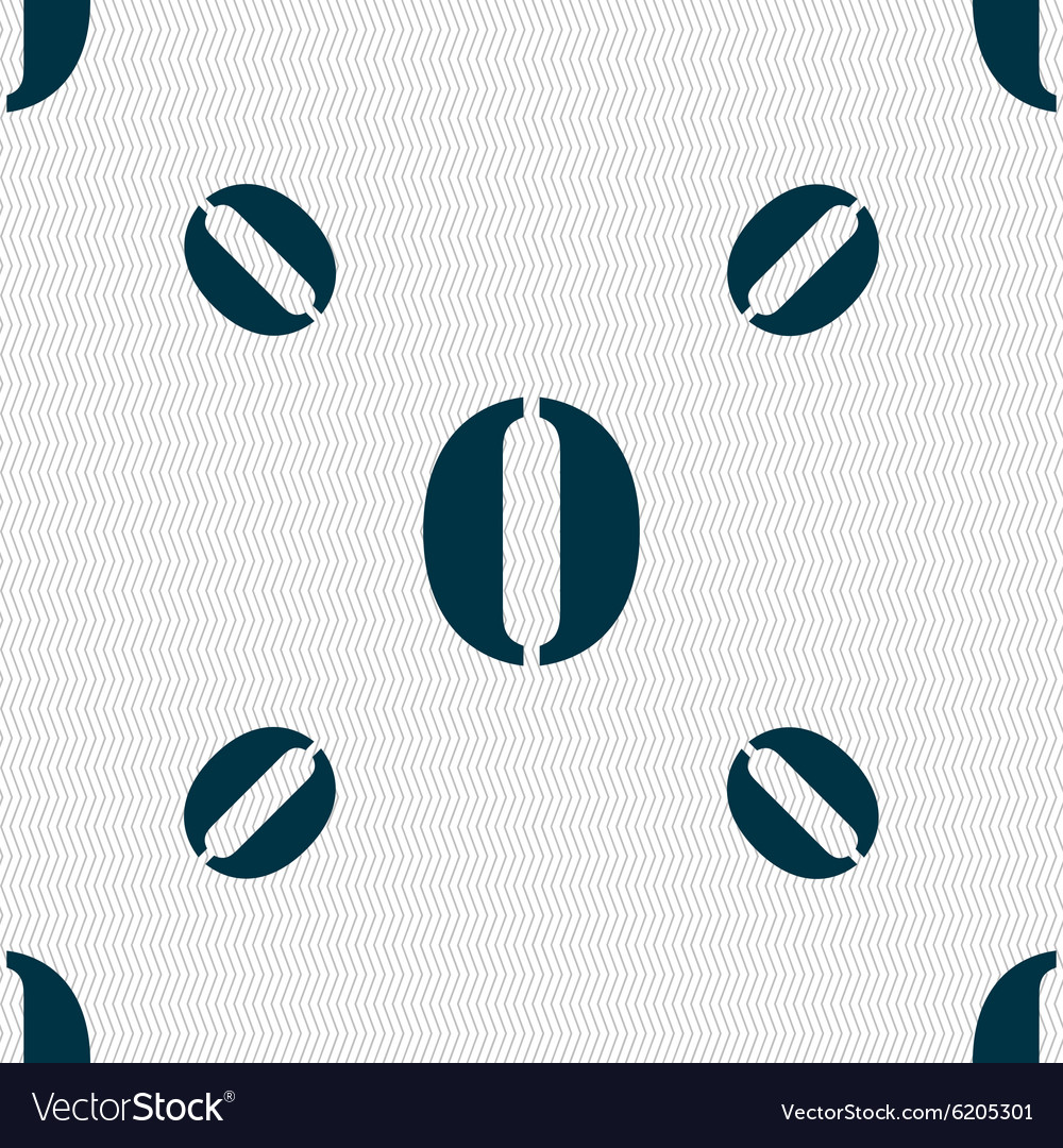 Number zero icon sign seamless pattern Royalty Free Vector