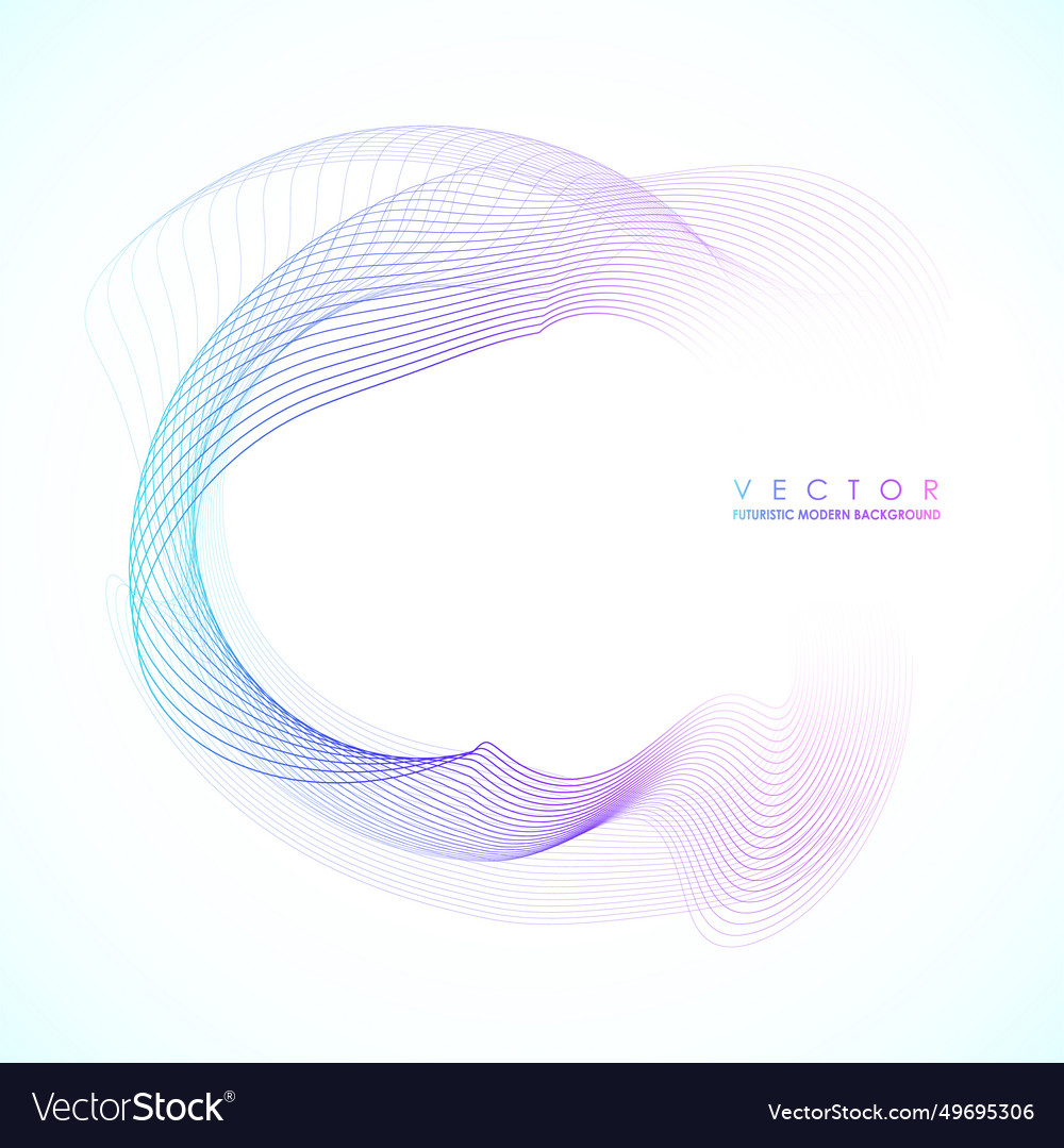 Abstract wave lines Royalty Free Vector Image - VectorStock