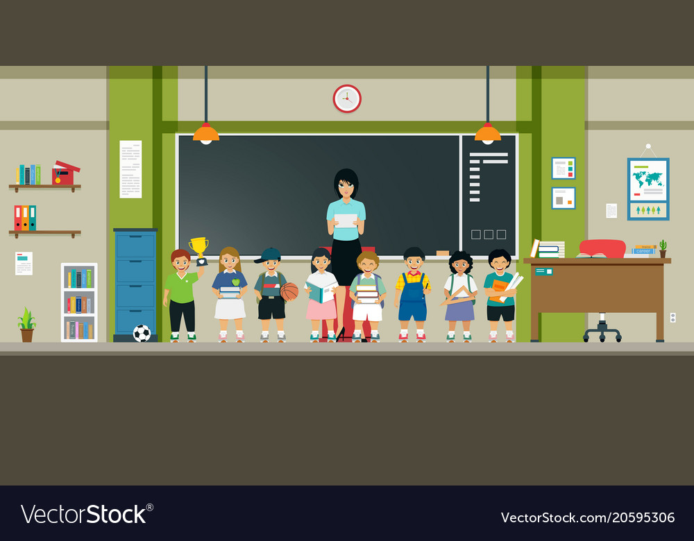 Classroom Royalty Free Vector Image - VectorStock
