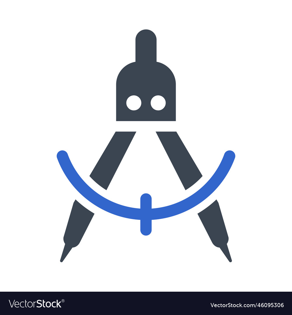 Divider compass icon Royalty Free Vector Image