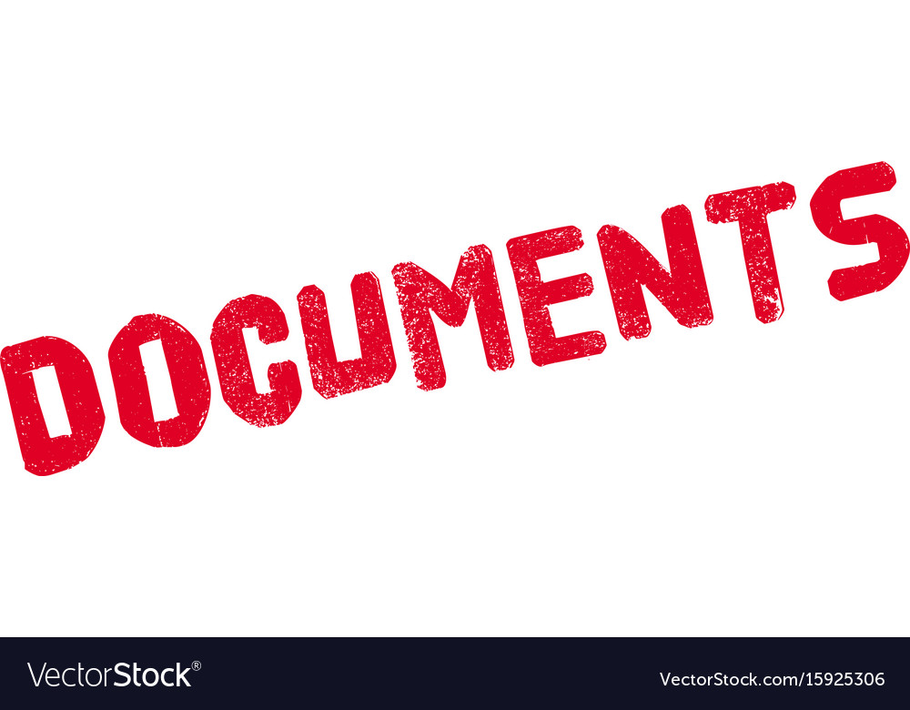 Documents rubber stamp Royalty Free Vector Image