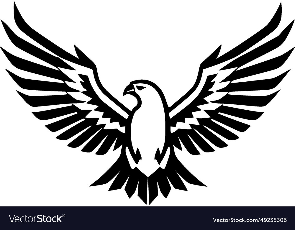 Eagle - minimalist and simple silhouette Vector Image