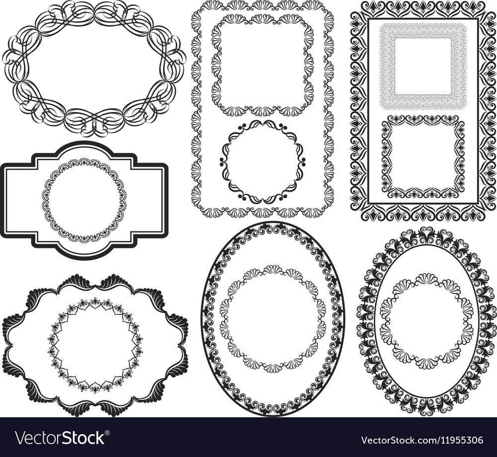 Frames Royalty Free Vector Image - VectorStock Frames Royalty Free Vector Image - VectorStock