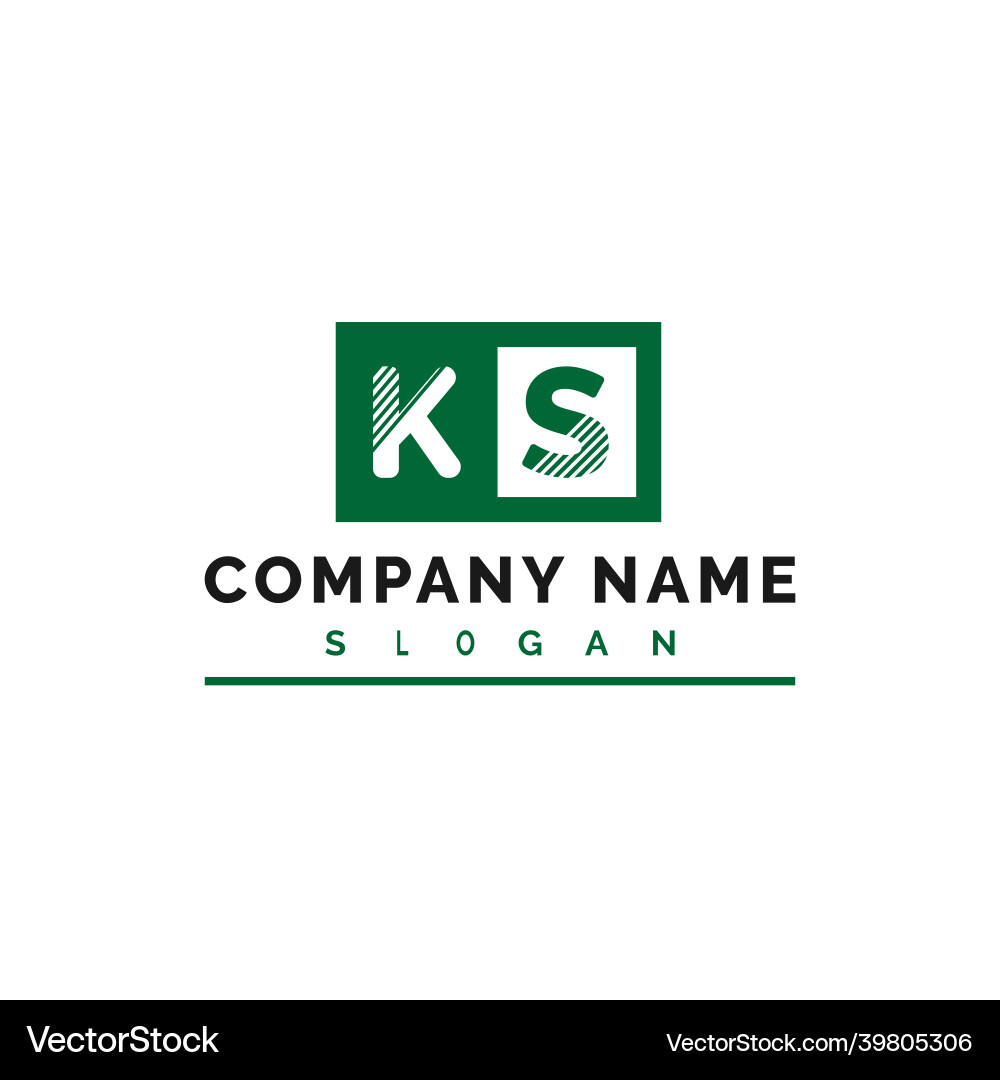 Ks letter logo design letter logo Royalty Free Vector Image
