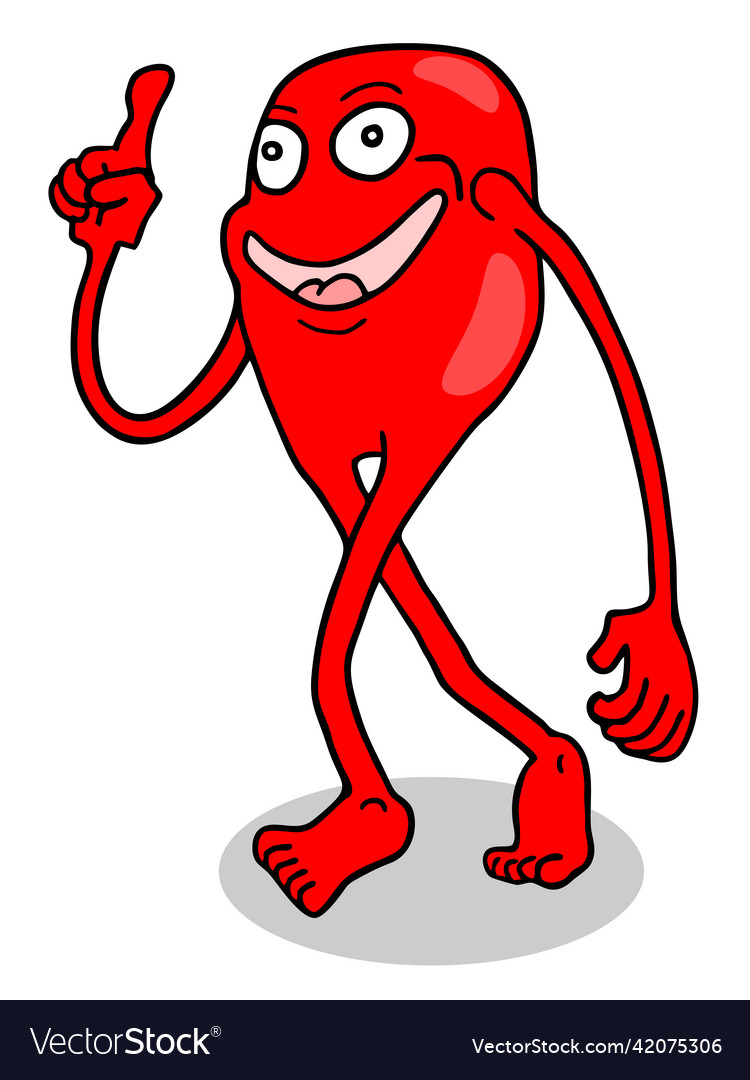 Red puppet Royalty Free Vector Image - VectorStock