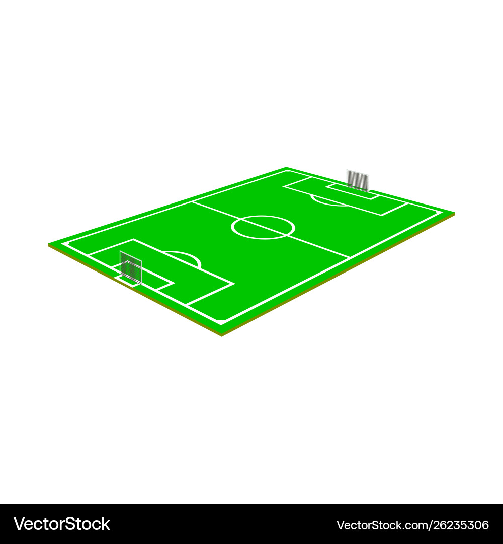 Soccer and field sign set Royalty Free Vector Image