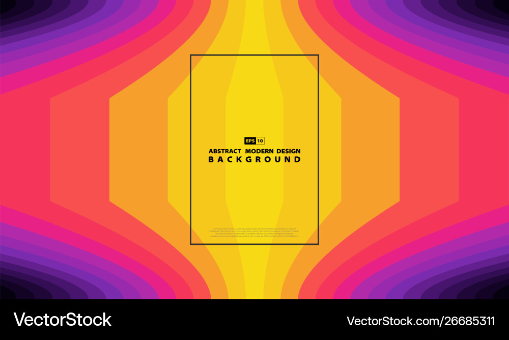 Abstract colorful center stripe line design Vector Image