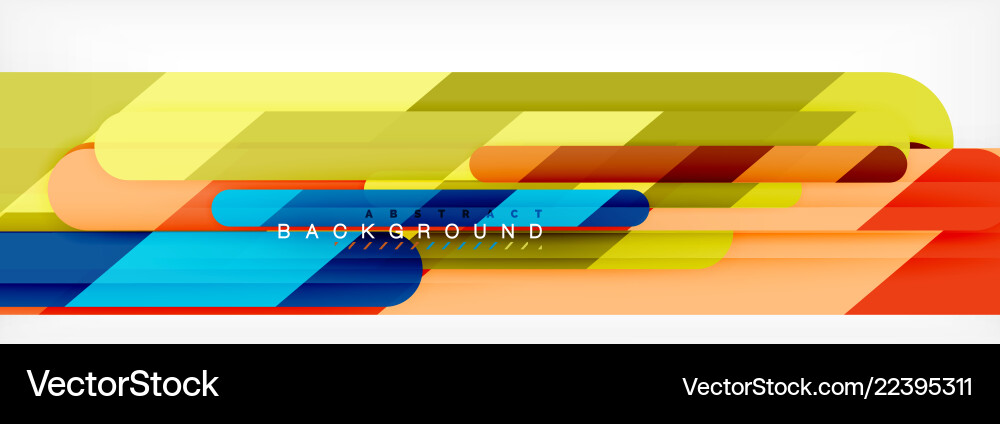 Abstract colorful lines modern geometric Vector Image