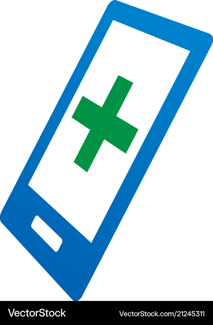 Abstract mobile phone logo and icon design Vector Image