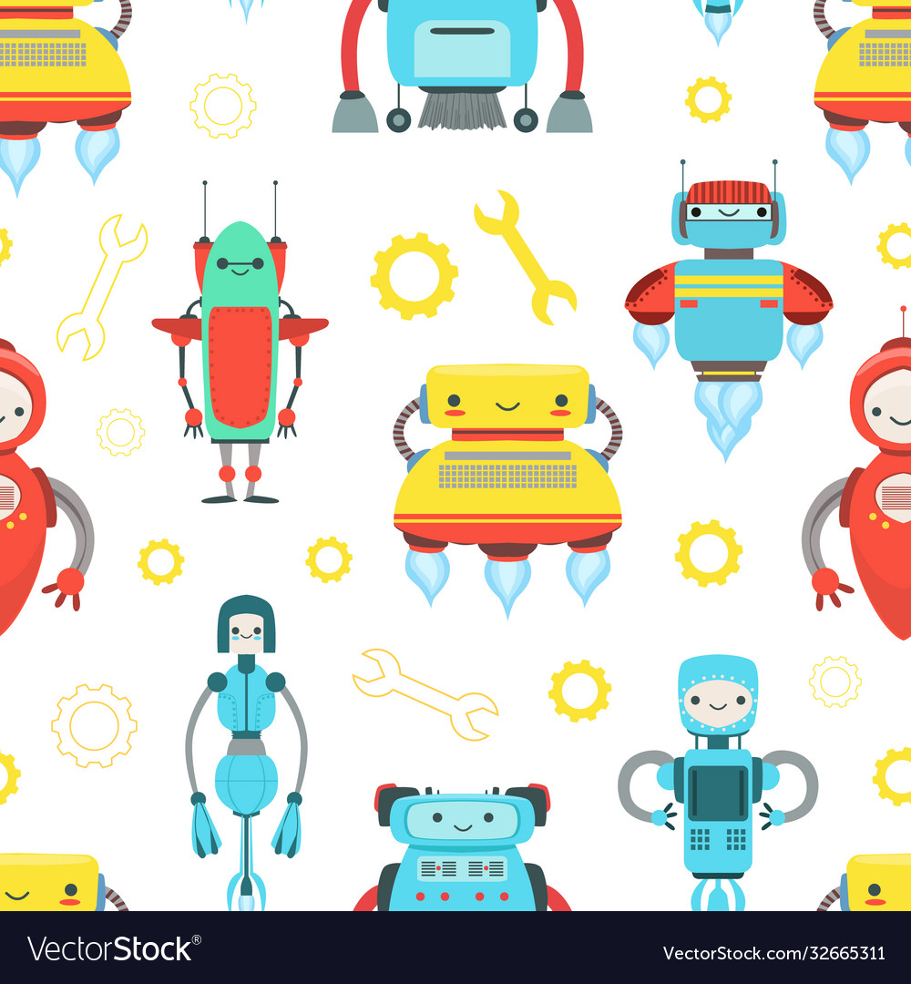 Artificial intelligence robotic technology Vector Image