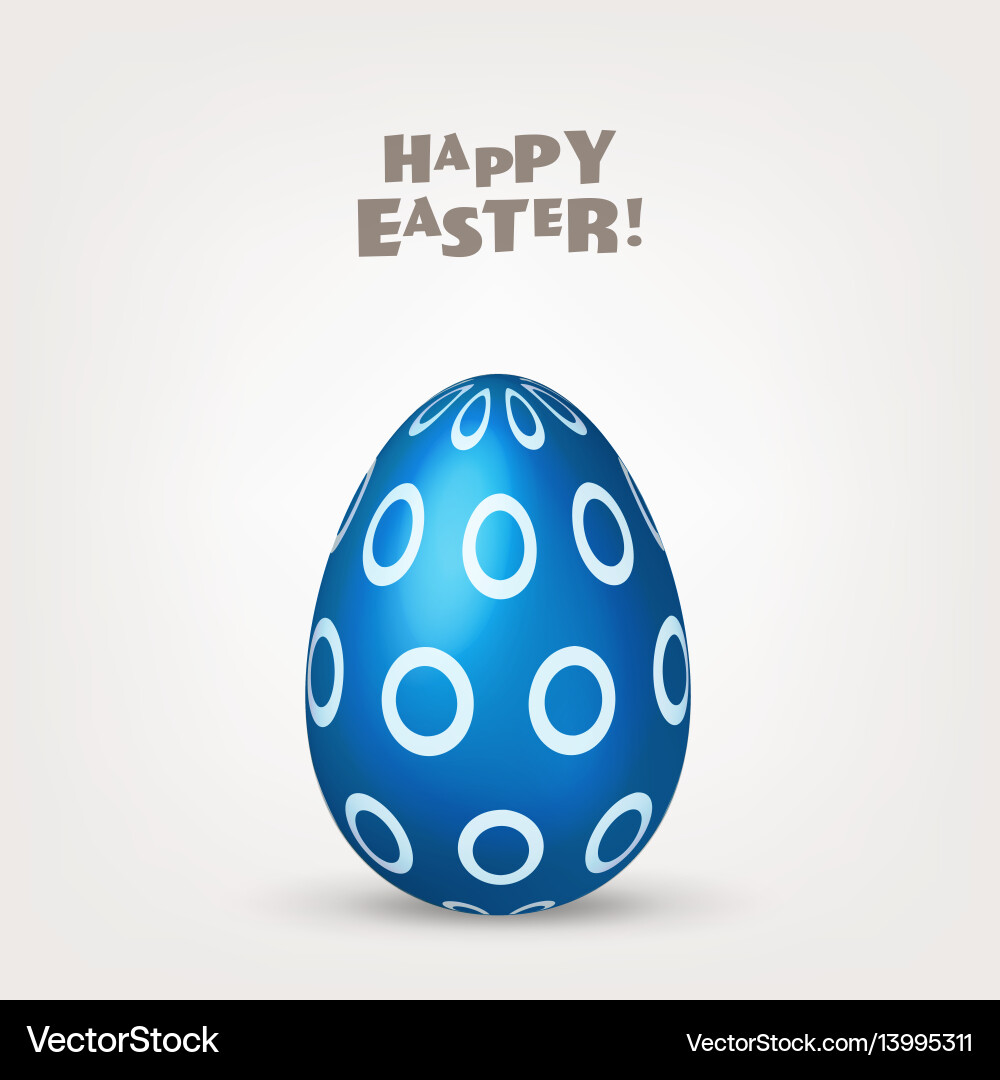 Easter egg spring holidays in april gift Vector Image
