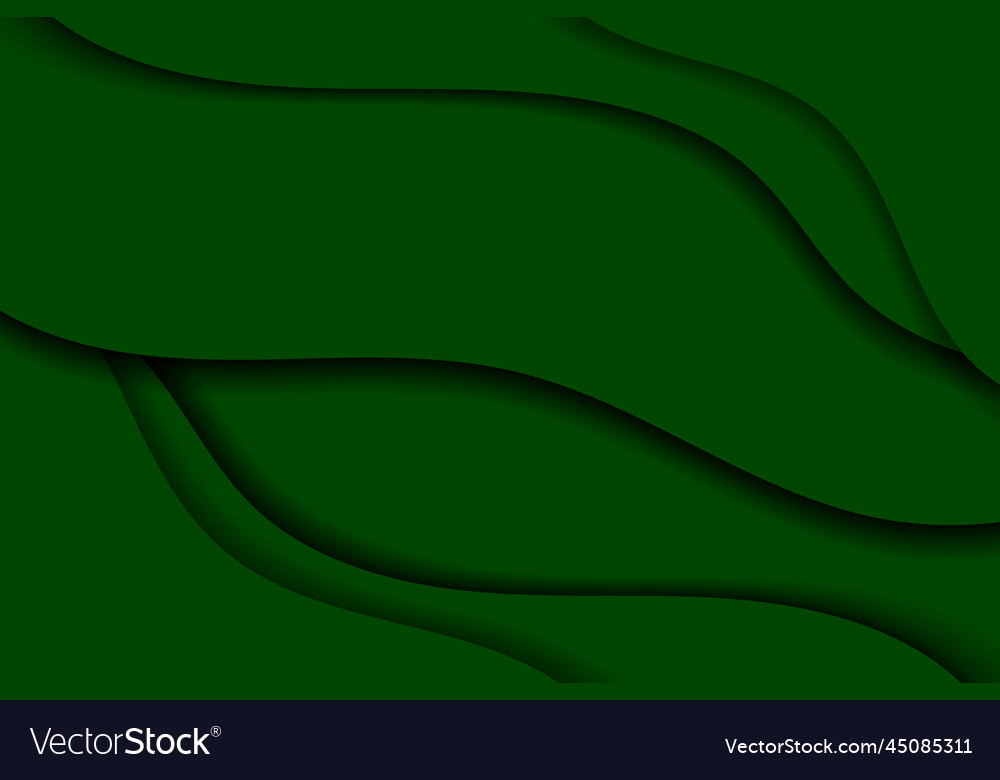 Green wavy patterned background Royalty Free Vector Image