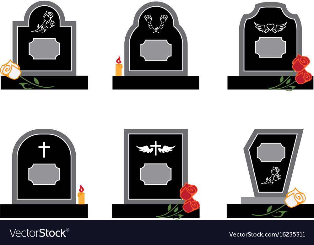 Headstone Royalty Free Vector Image - VectorStock